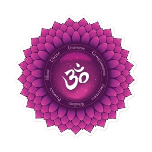 Crown Chakra Mandala Sticker #48 - Etsy