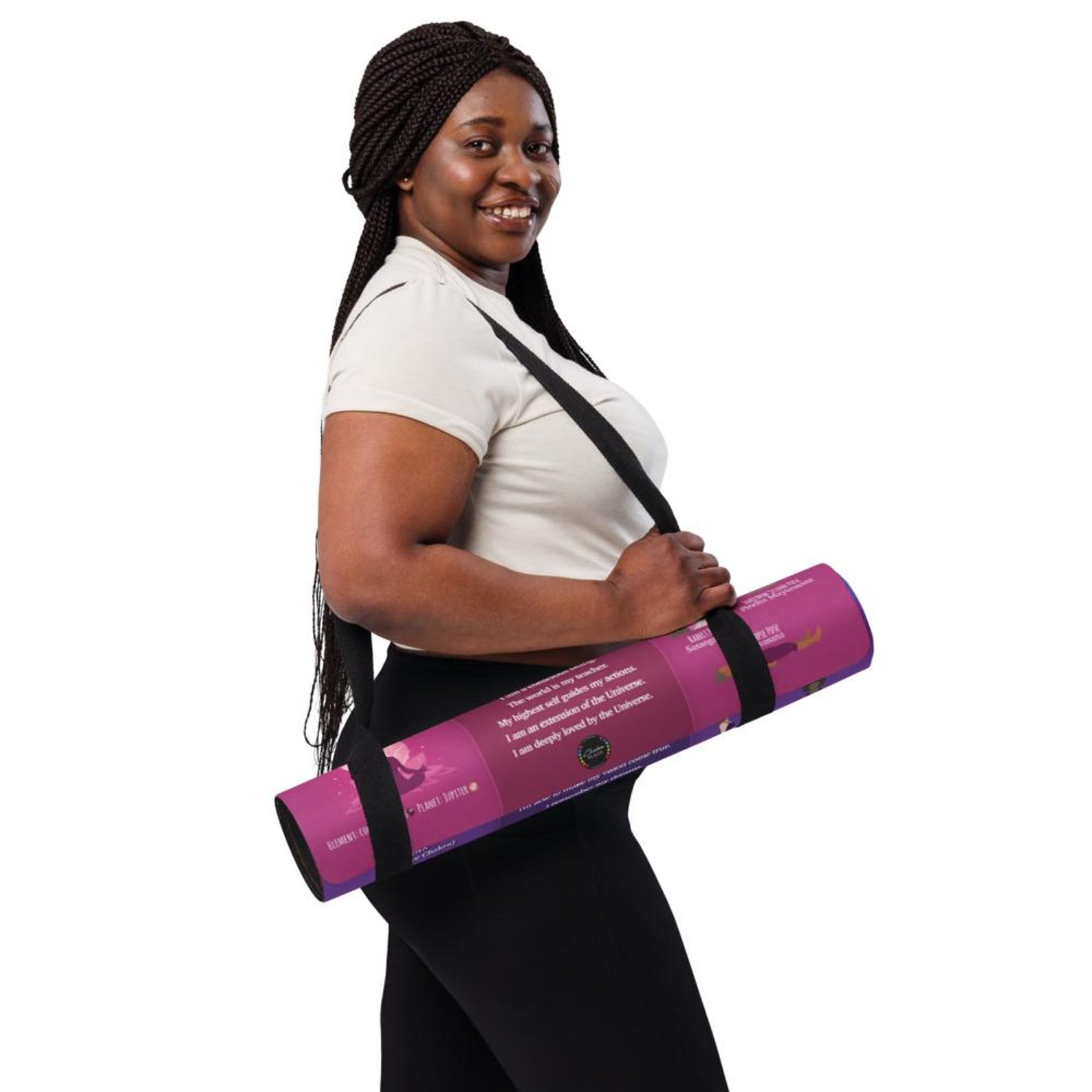 7 Chakra Yoga Poses & Affirmations Yoga Mat - 87mc - Etsy