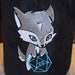 Dice Bag D20 Wolf 05 W/teal Eyes D20 & Liner Embroidered - Etsy