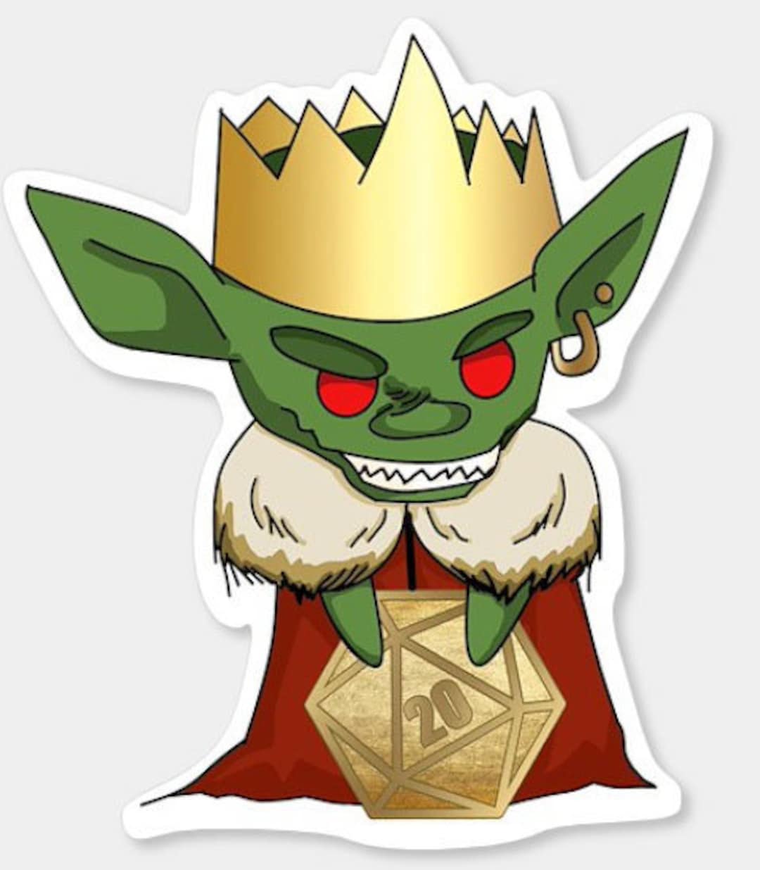 Goblin D&D20 Gaming Vinyl Aufkleber - Etsy Österreich