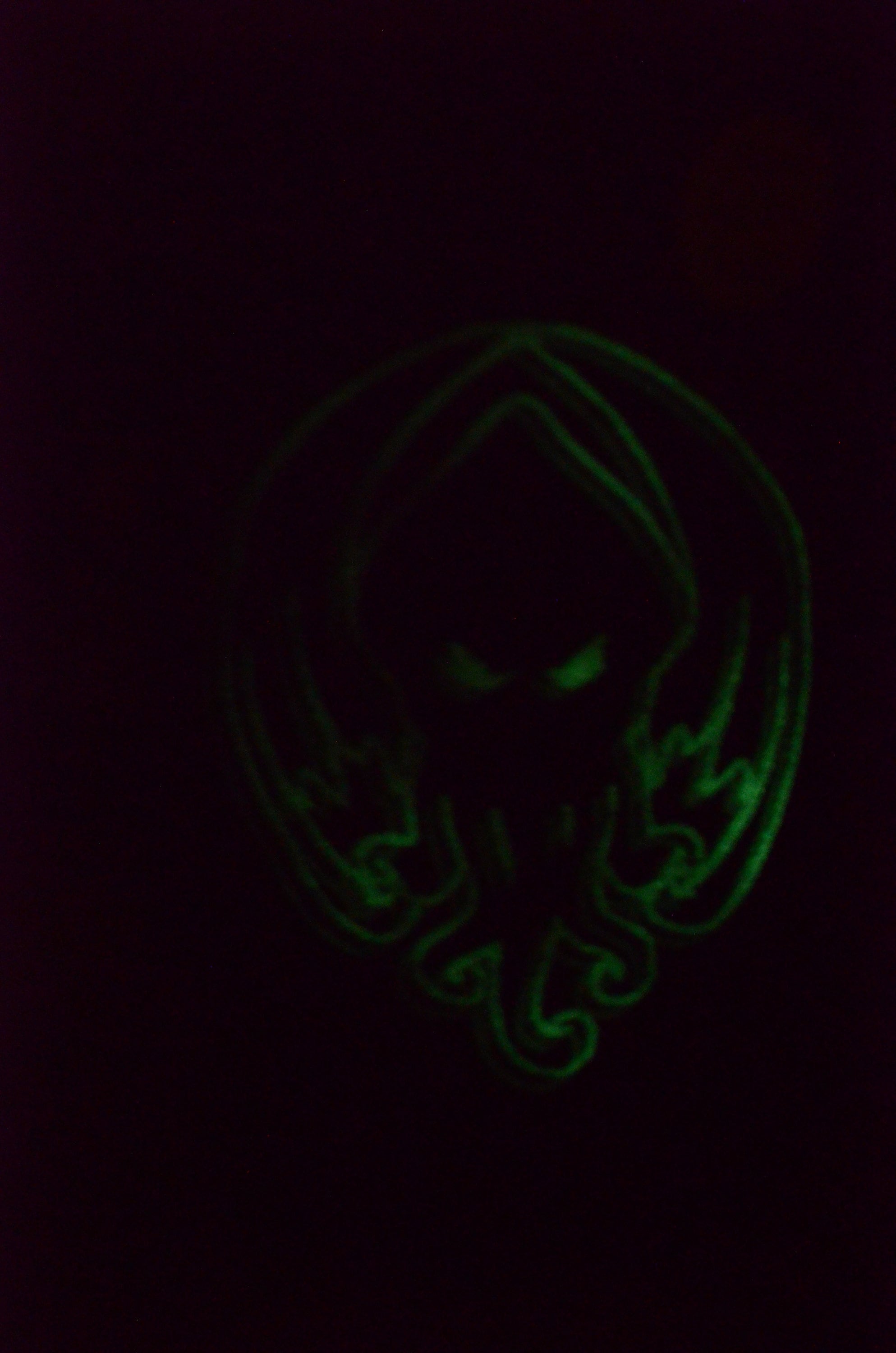Dice Bag Purple Cthulhu Glow in the Dark Embroidery | Etsy