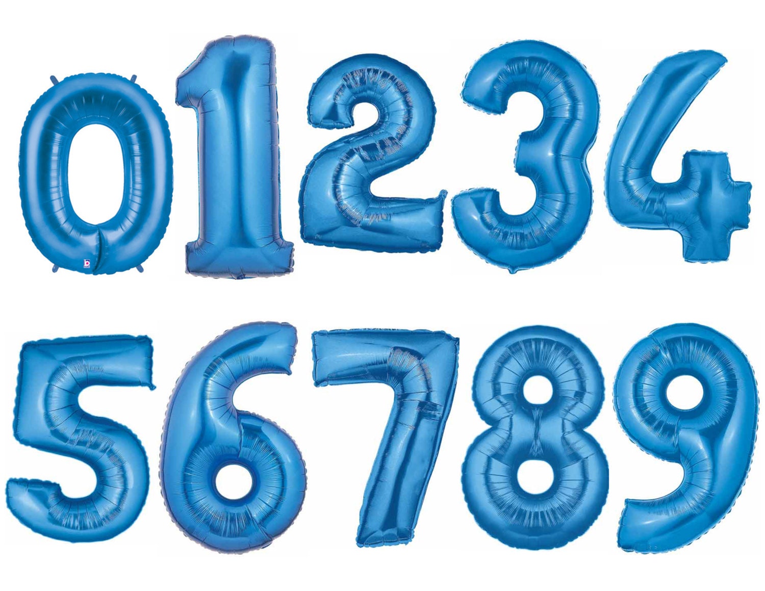 Blue Mylar Balloon Number Birthday Foil Number Balloon | Etsy