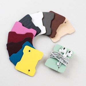 Personalised Leather Headphone Tidy Wrap Made in England - Etsy