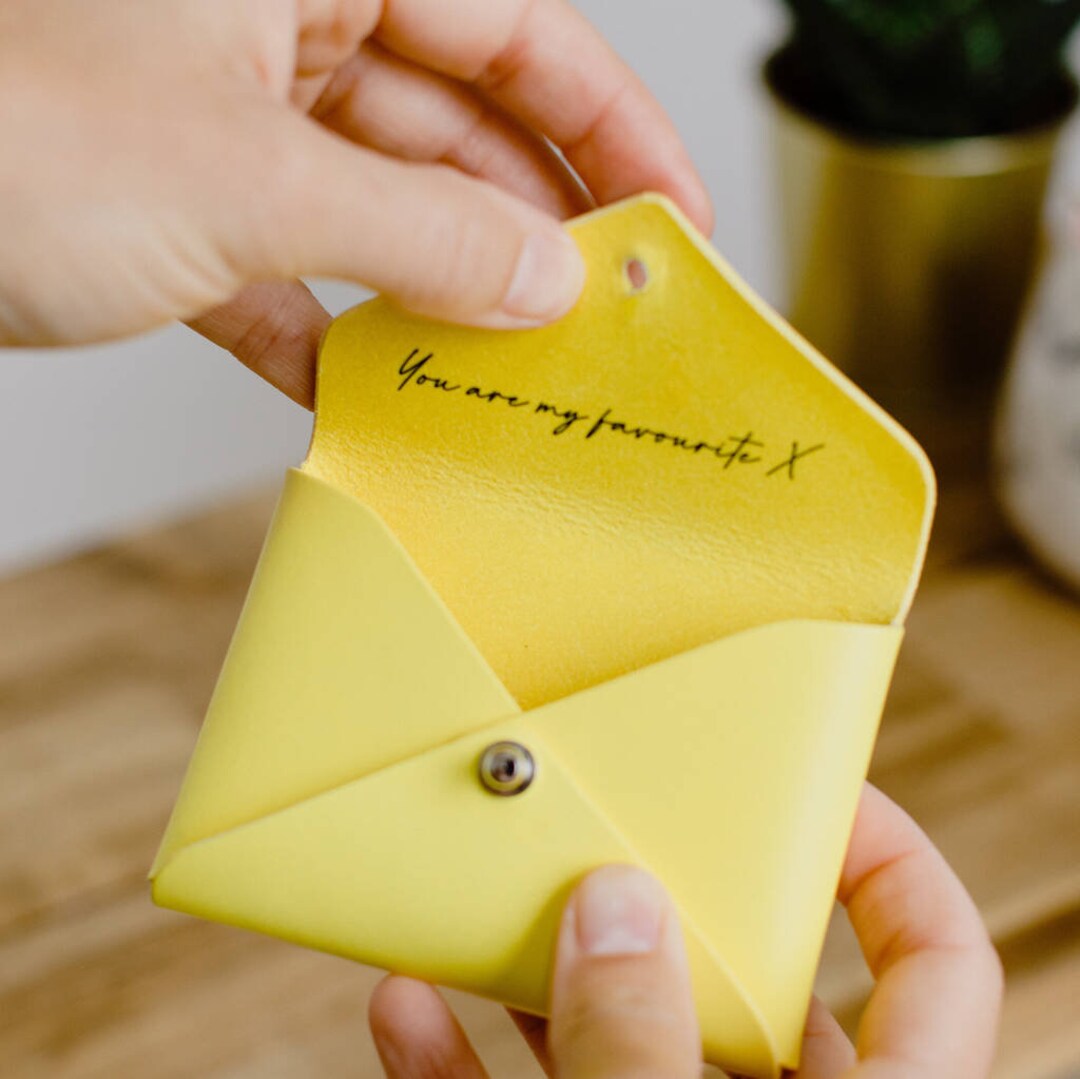 Personalised Leather Storage Pouch /card Case - Etsy