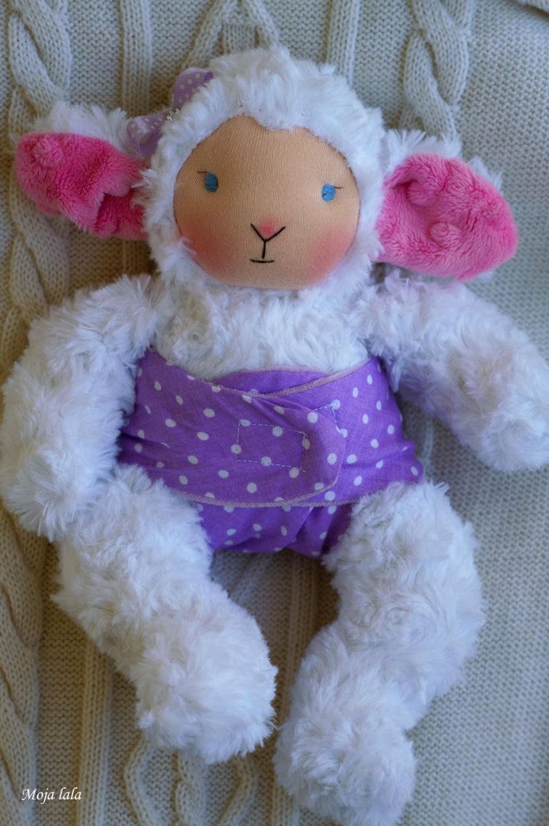 Made to Order. Waldorf Lambie. Cuddle Doll, Soft Toy by Moja Lala, ECO ...