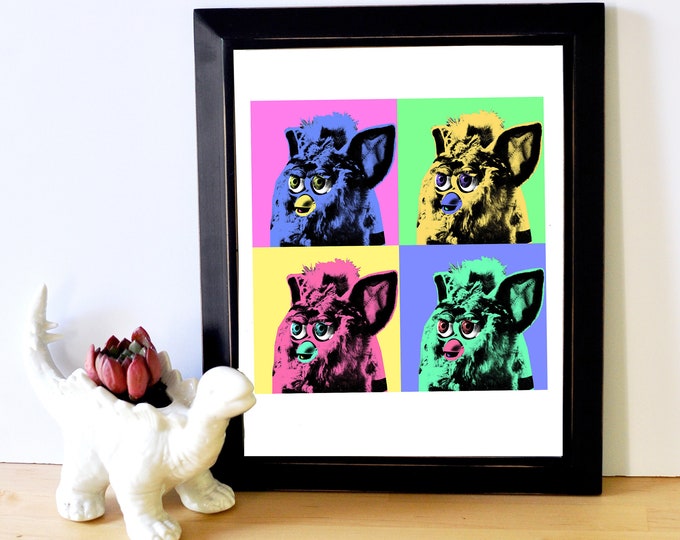 Furby Pop Art Print // 8.5 X 11 Inches // Made to Order // - Etsy