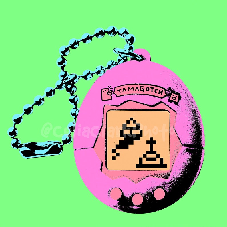 Printable / Digital Download // Tamagotchi Pop Art // Original - Etsy