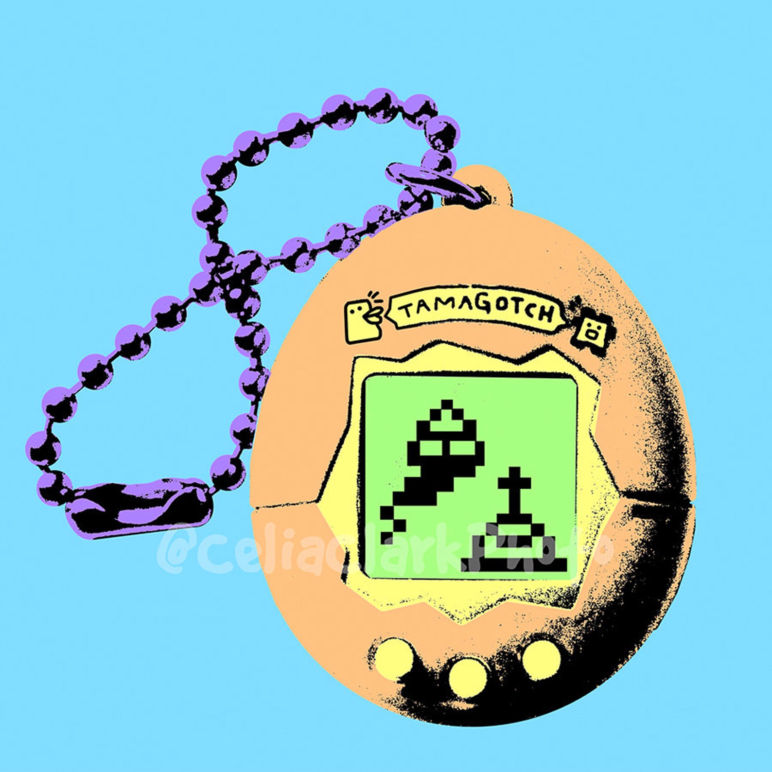 Printable / Digital Download // Tamagotchi Pop Art // Original - Etsy