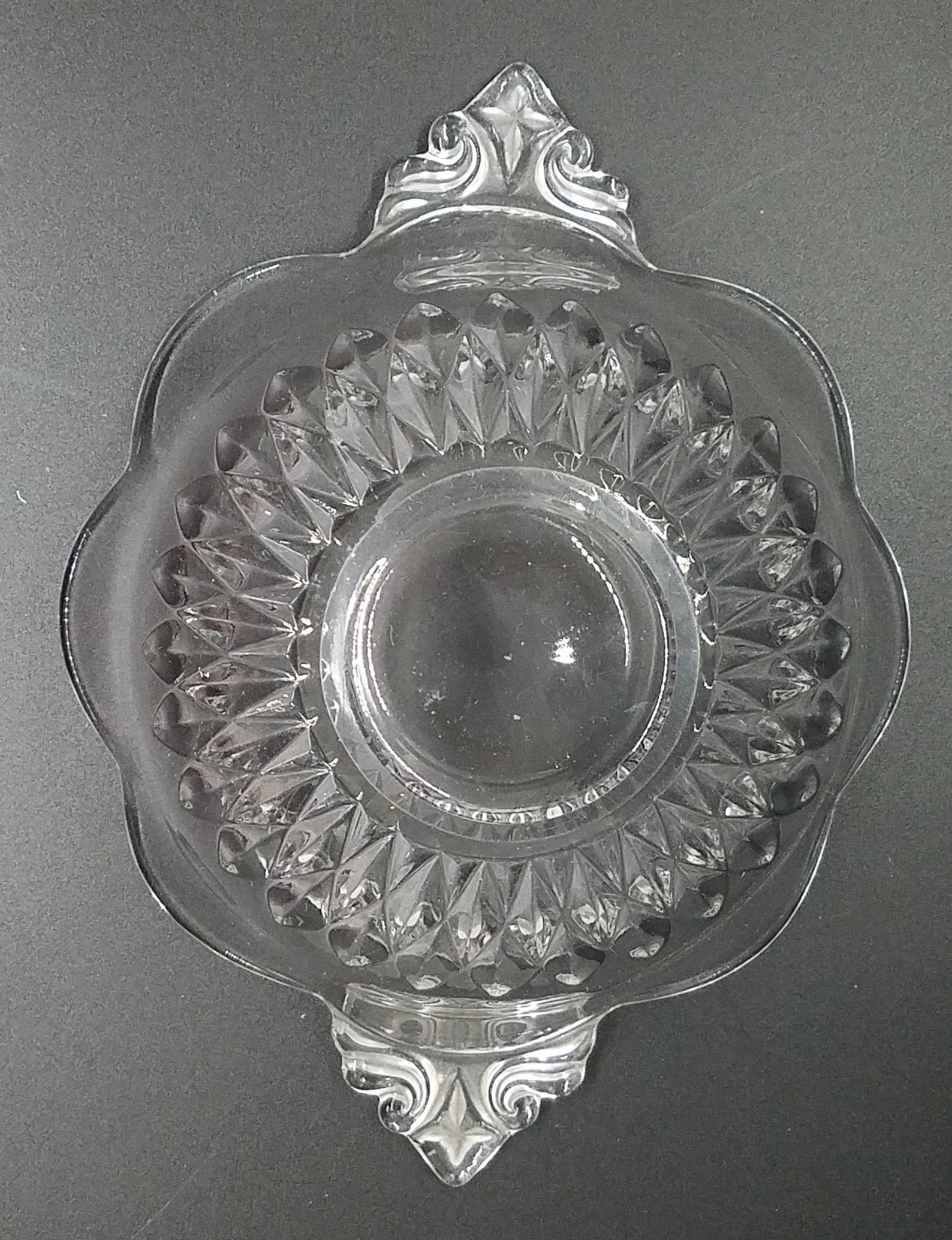 Duncan Miller 2-handled Bowl Diamond Stem # 5375, Hand Blown Glass - Etsy