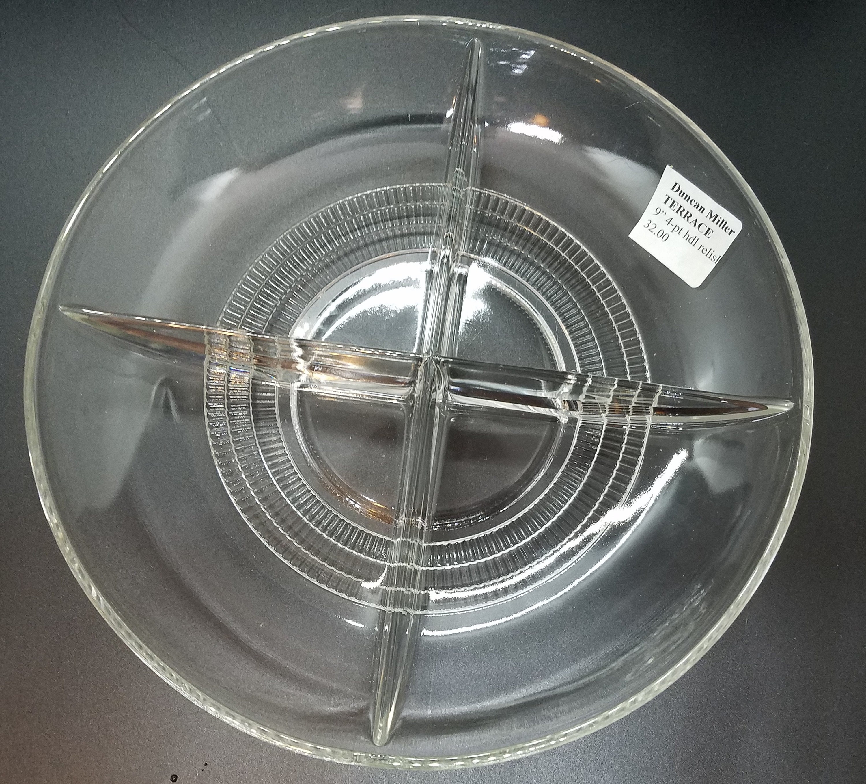 Duncan Miller 4-Part Clear Divided Relish Bowl Terrace Stem 111 - Etsy.de