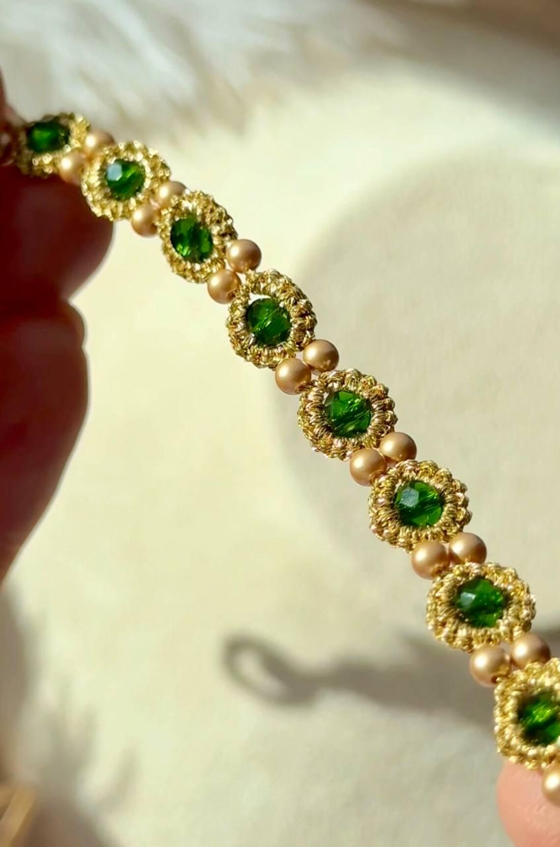 Split Ring Chain With Beads Tatting Shuttle VIDEO Tutorial, Pattern ...