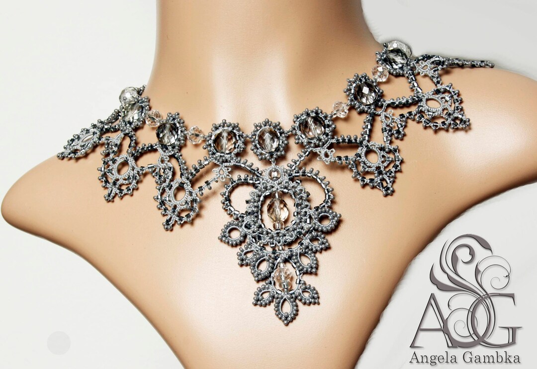 PDF Tatting Tutorial, Shuttle Tatting Pattern and Scheme Necklace ...