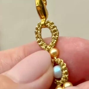 Split Ring Chain With Beads Tatting Shuttle VIDEO Tutorial, Pattern ...