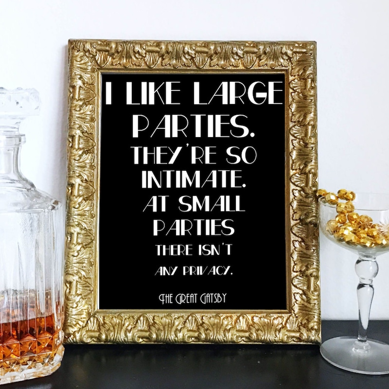 Gatsby Quote Print - Etsy