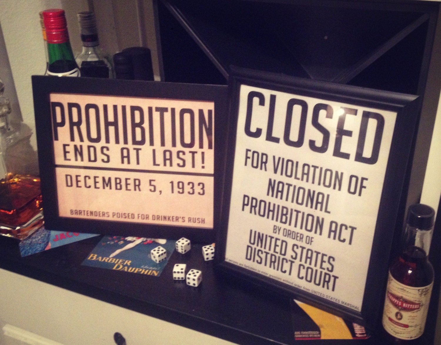 Printable Prohibition & Closed Signs Great Gatsby, Roaring 20's Party ...