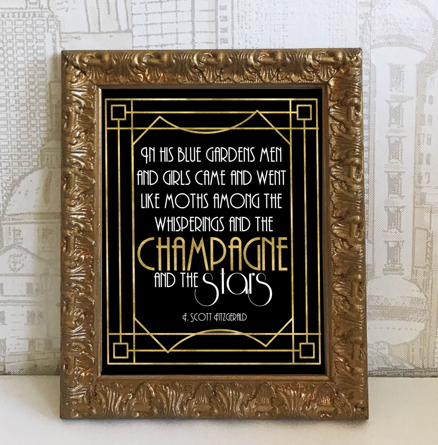 Great Gatsby Art Deco Among The Whisperings And The Champagne And The