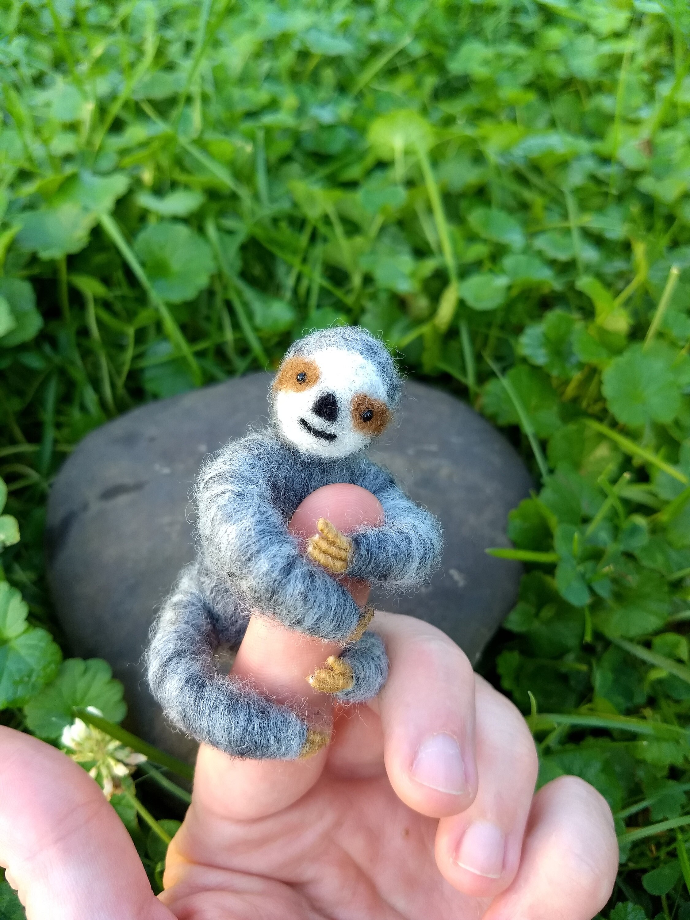 Needle Felted Sloth - Etsy