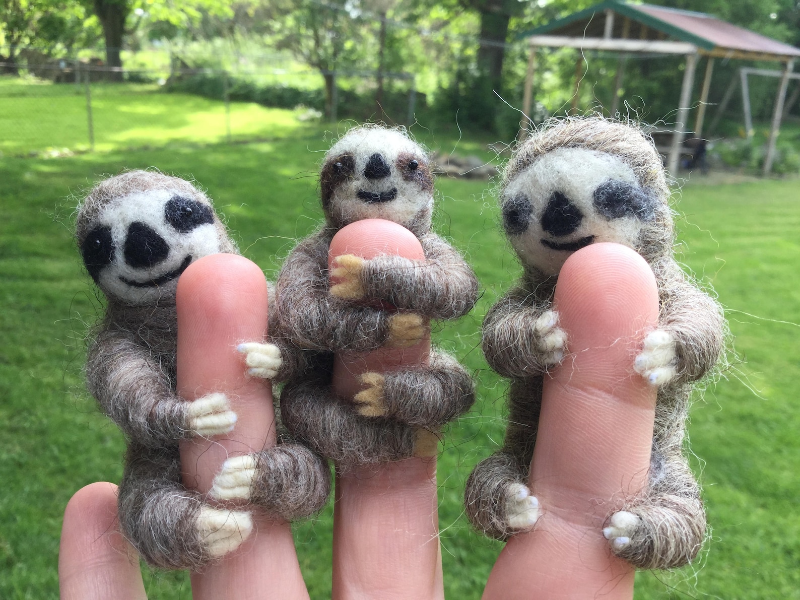 Needle Felted Sloth - Etsy