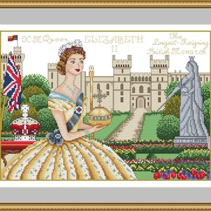 Long Live the Queen Windsor Castle London Historical Style Counted ...
