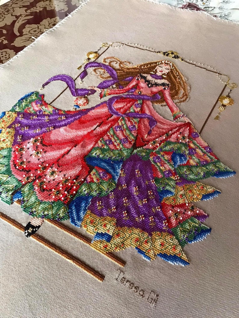 Enchanted Rachel Counted Cross Stitch Pattern Chart Instant - Etsy