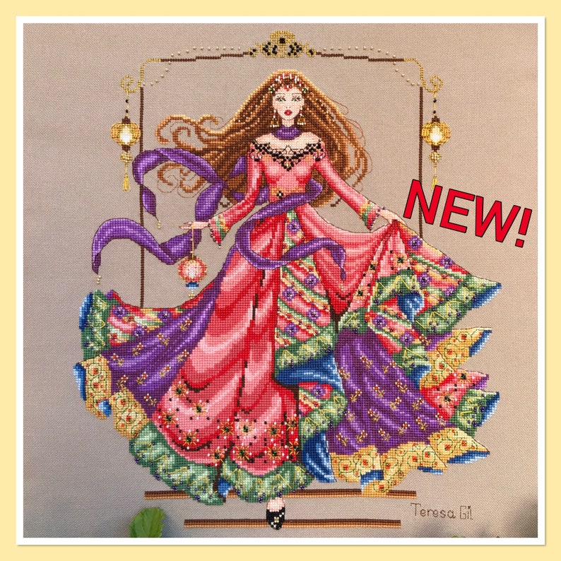 Enchanted Rachel Counted Cross Stitch Pattern Chart Instant - Etsy