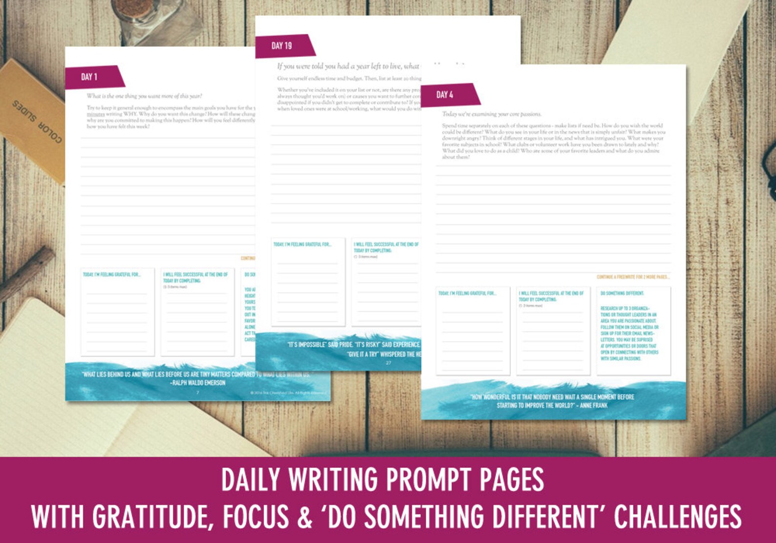 Journal Writing - Journaling Prompts Workbook - 30 Days Journal Prompts ...