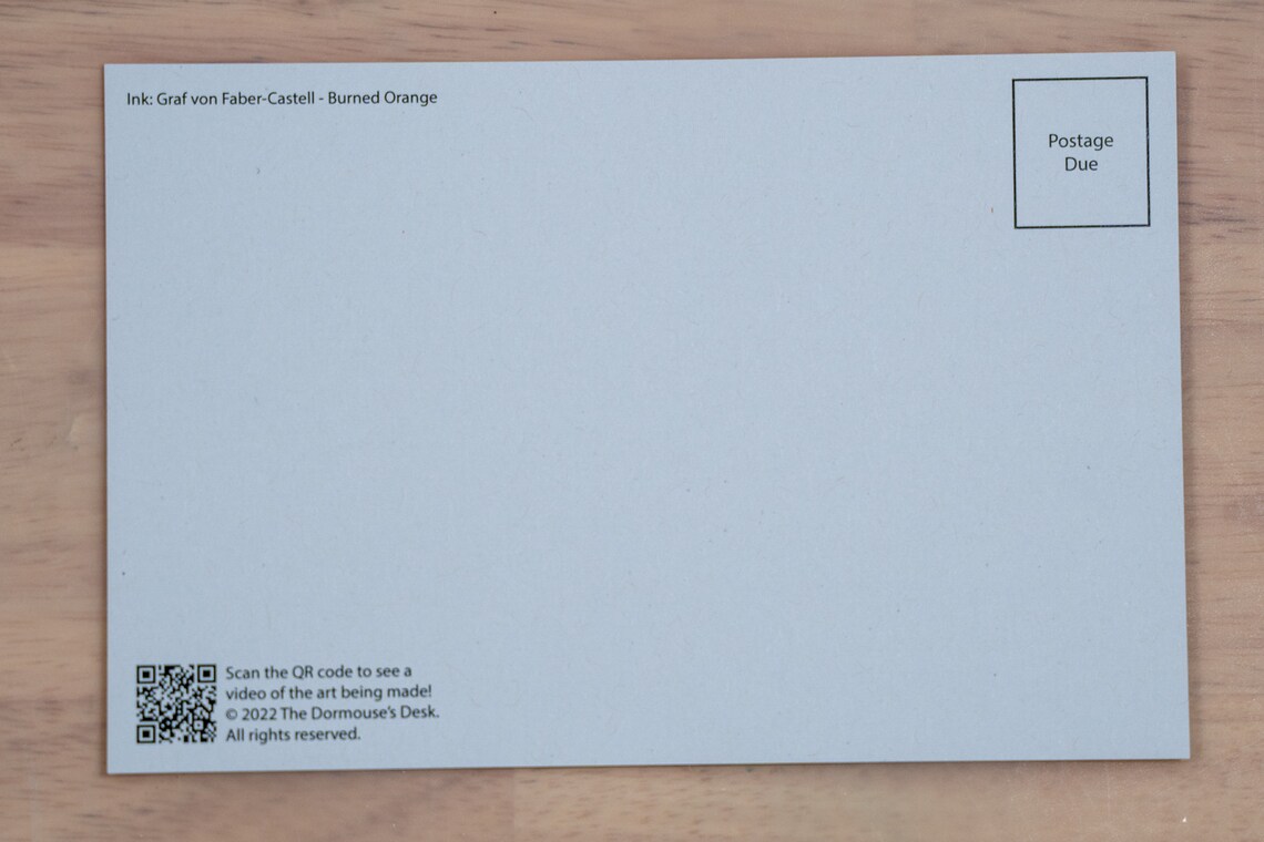 5 Ink Chromatography Postcards - Etsy