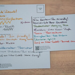 5 Ink Chromatography Postcards - Etsy