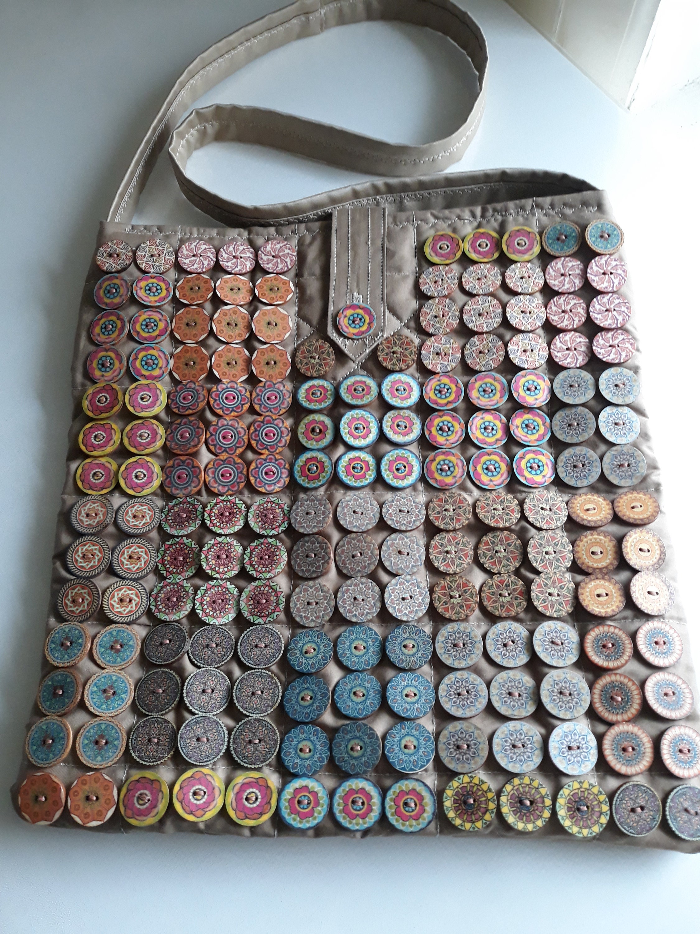 Button Totebag - Etsy