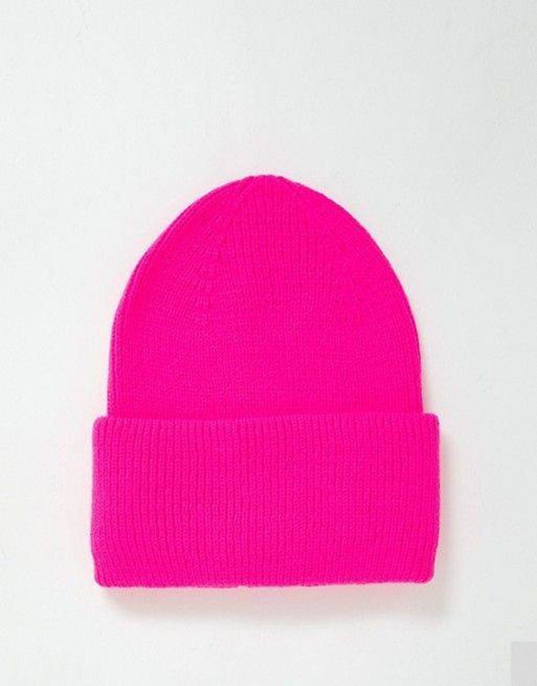 Hot Pink Beanie Hat Knit Hat Winter Hat-fall Hat-spring Hat-skully Hat ...
