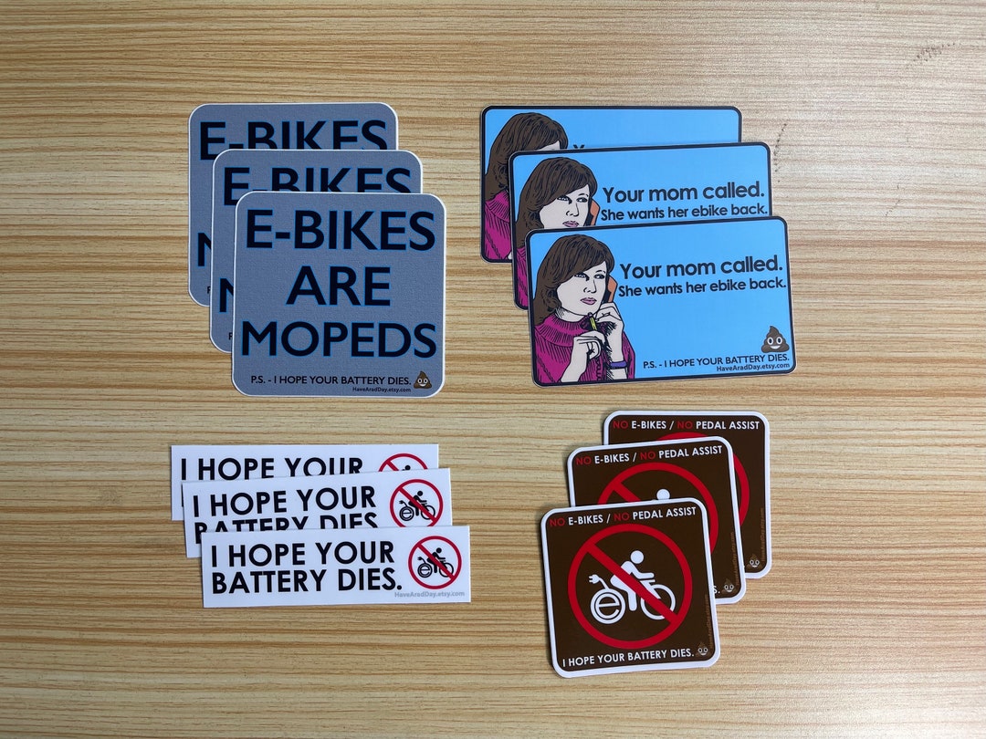 Anti E-bike MEGA Sticker Pack - Etsy