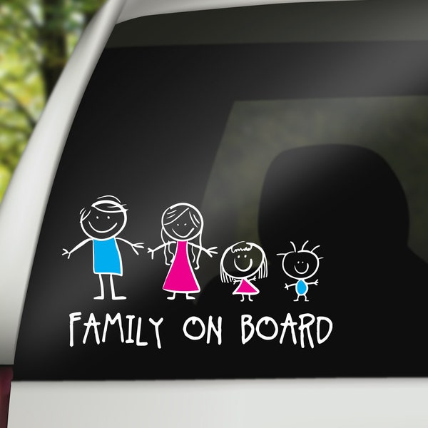 Family Car Stickers - Etsy