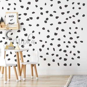 Handdrawn Polka Dots Decals Choose Your Color Dalmatian - Etsy