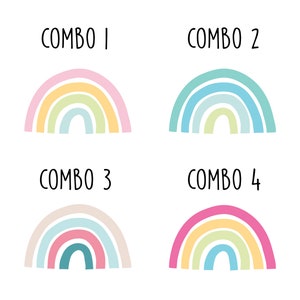 Large Rainbow Decal Scandinavian Rainbow Decal Rainbows | Etsy
