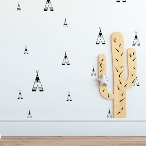 Teepee Tent Decal - Choose Your Color, Tipi Wall Decals, Stickers ...