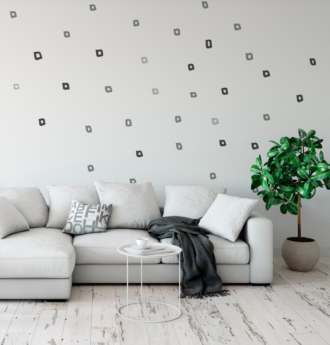 Hand Drawn Rectangles Decal - Choose Your Color, Square Decals, Doodle ...