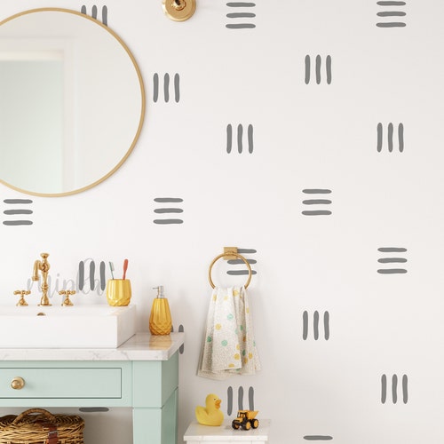 Line Wall Decals Line Group Decals Hand Drawn Choose Your - Etsy