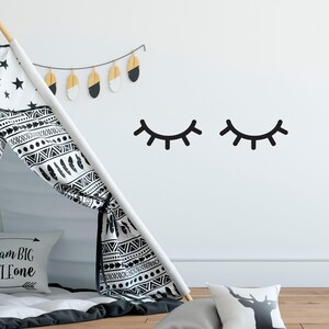 Sleepy Eyes Decal - Choose Your Color, Sleepy Eyes Stickers, Closed ...
