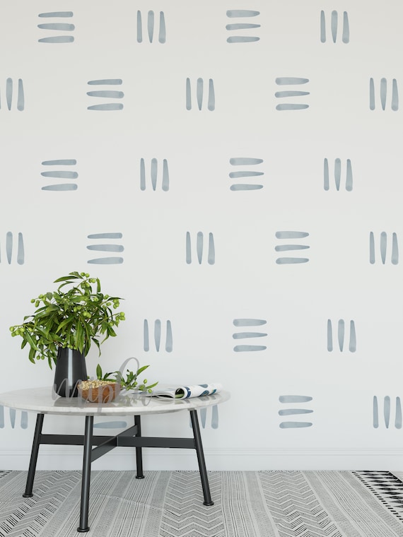 Watercolor Line Wall Decals Line Group Decals Hand Drawn - Etsy