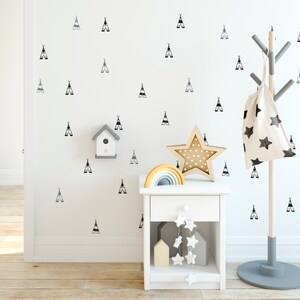 Teepee Tent Decal - Choose Your Color, Tipi Wall Decals, Stickers ...