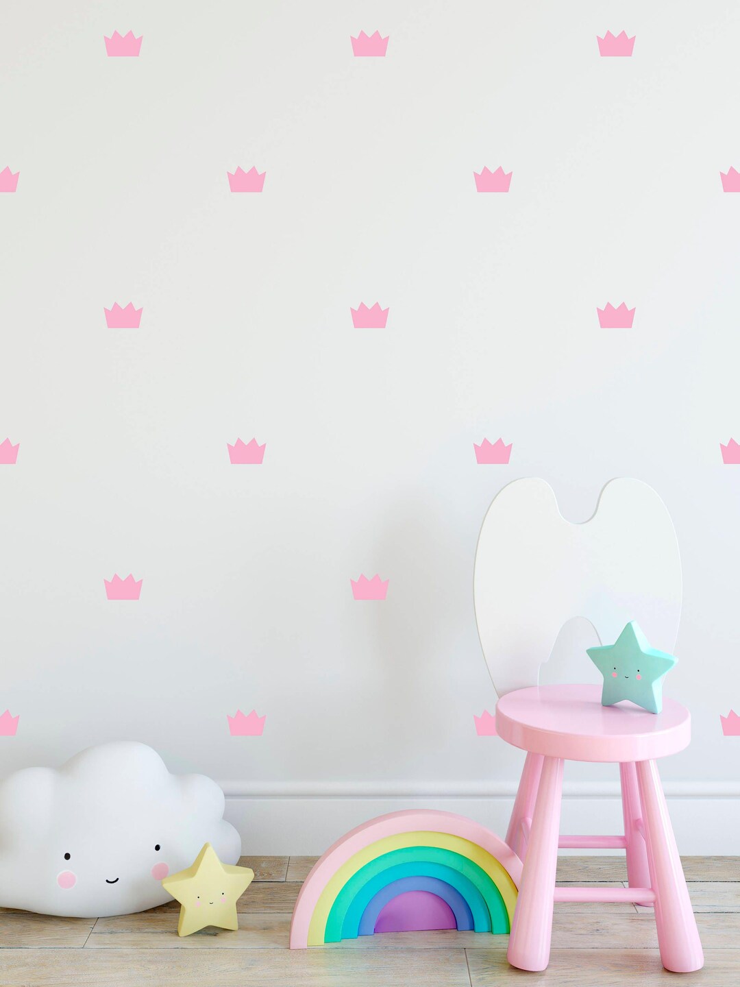 Crowns Decals - Choose Your Color, Crown Wall Decal, Princess Crown ...