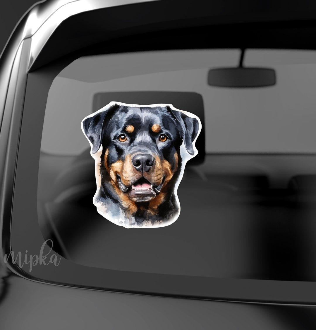 Rottweiler Bumper Sticker, Dog on Board,dog in the Car,dog Lover Gift ...