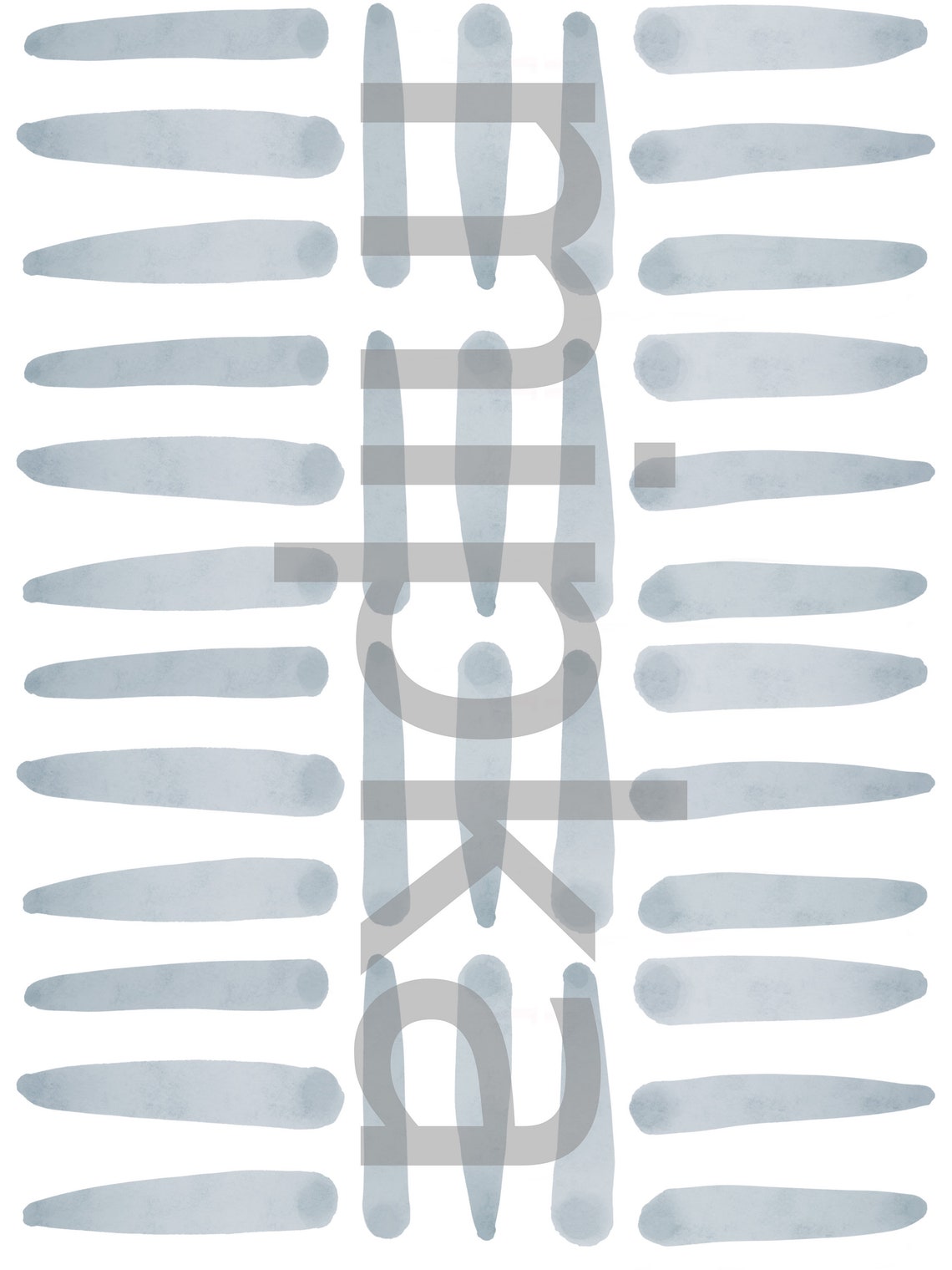 Watercolor Line Wall Decals Line Group Decals Hand Drawn - Etsy