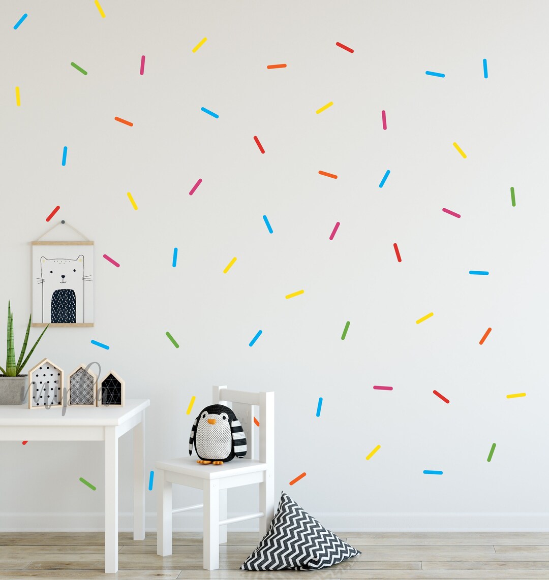 Sprinkle Wall Decals - Choose Your Color, Confetti Wall Decals - Etsy