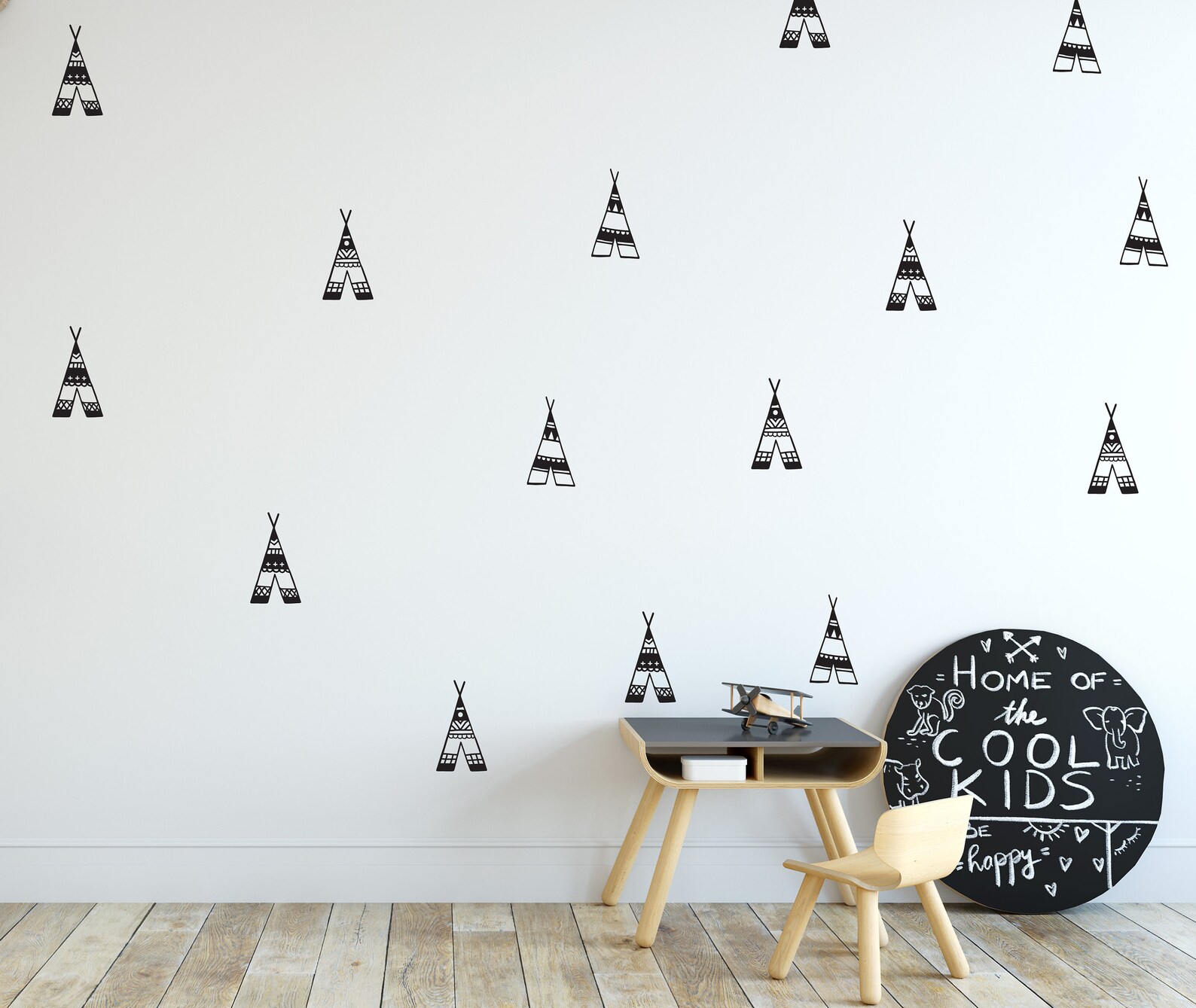 Teepee Tent Decal Choose Your Color Tipi Wall Decals - Etsy