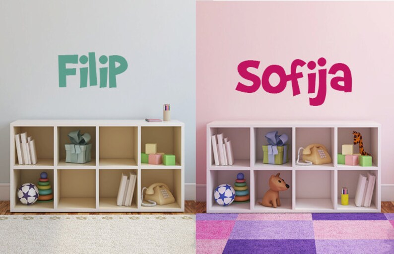 Customised Name Wall Decal for Kids' Room or Nursery - Etsy