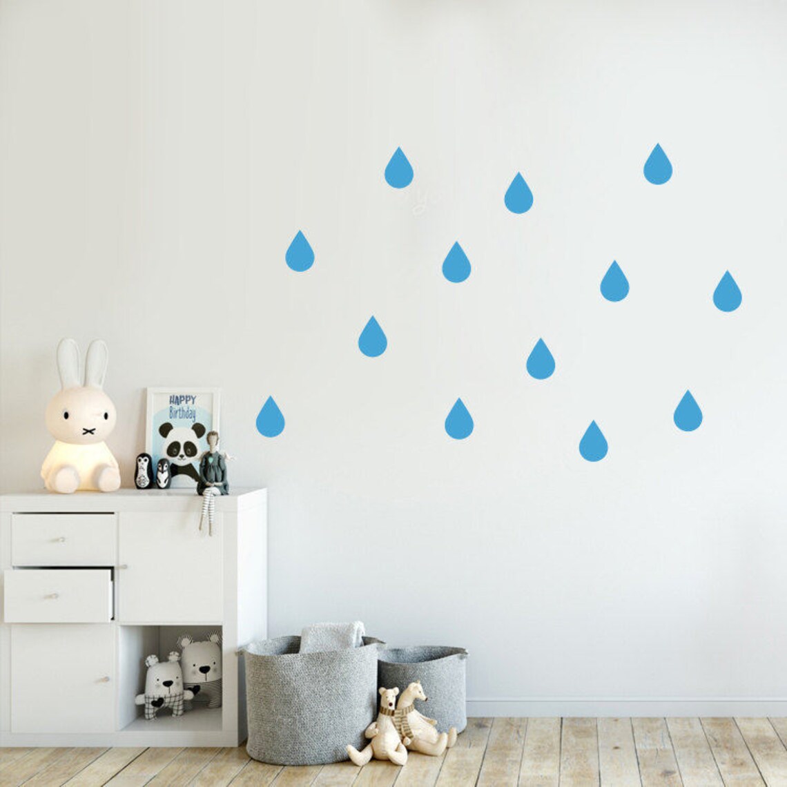 Droplets Decal Choose Your Color Drops Decals Raindrops | Etsy