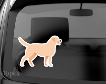 Lab Tested Car Window Sticker Labrador Retriever on Board Dog Sign ...