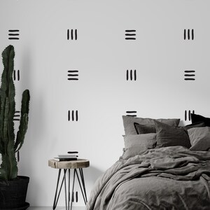 Line Wall Decals, Line Group Decals, Hand Drawn Choose Your Color - Etsy