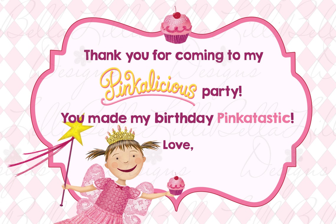Printable Pinkalicious Birthday Invitation Pinkalicious Etsy